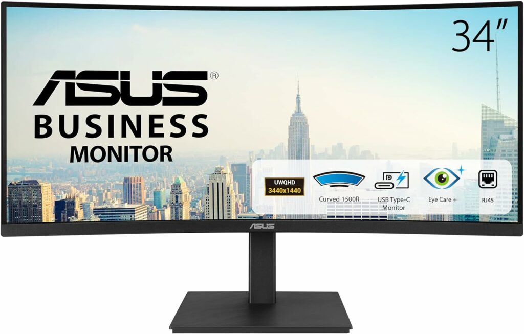 Asus VA34VCPSN Review – Affordable Ultrawide Docking Monitor with USB-C